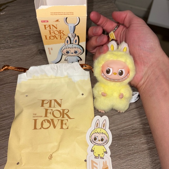 POP MART | Toys | Pop Mart Labubu V4 The Monsters Pin For Love Alphabet ...